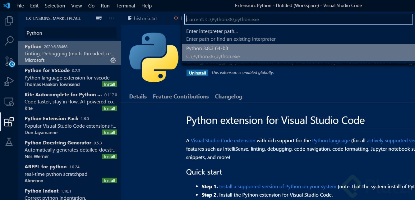 Python En Windows 10 Usando Visual Studio Code Actualizado